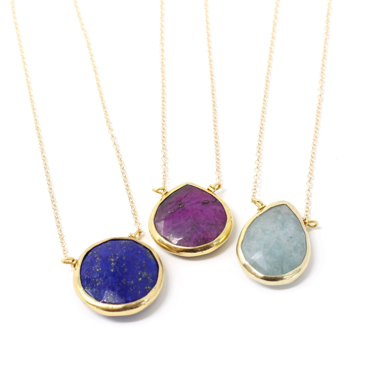 Gem Necklaces - Bezel – Crafts & Love
